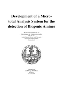 Development of a Micro-total Analysis System for the detection of Biogenic Amines ...